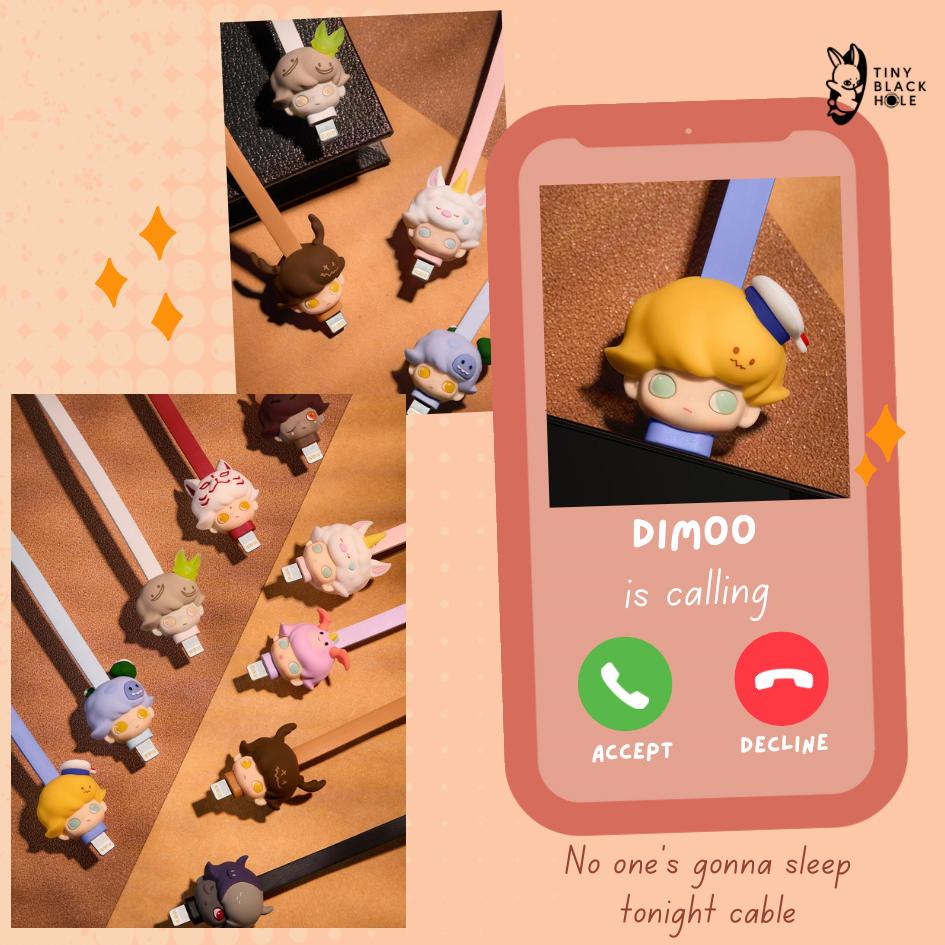 [พร้อมส่ง แบบสุ่ม] Pop Mart: Dimoo no sleep - สาย cable | Shopee Thailand