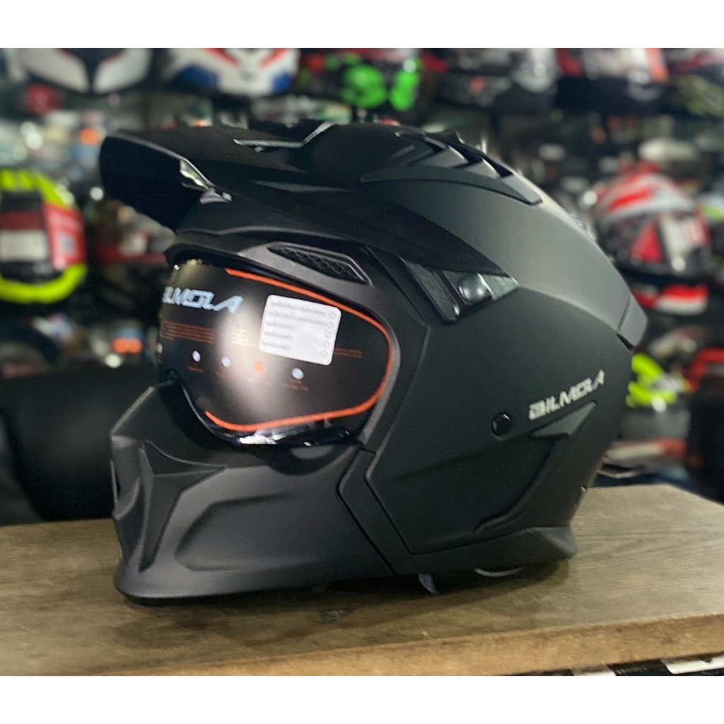 หมวกกันน็อค Bilmola Spiker รุ่นใหม่ล่าสุด มีแว่นกันแดดในตัว ถอดคางได้ ...