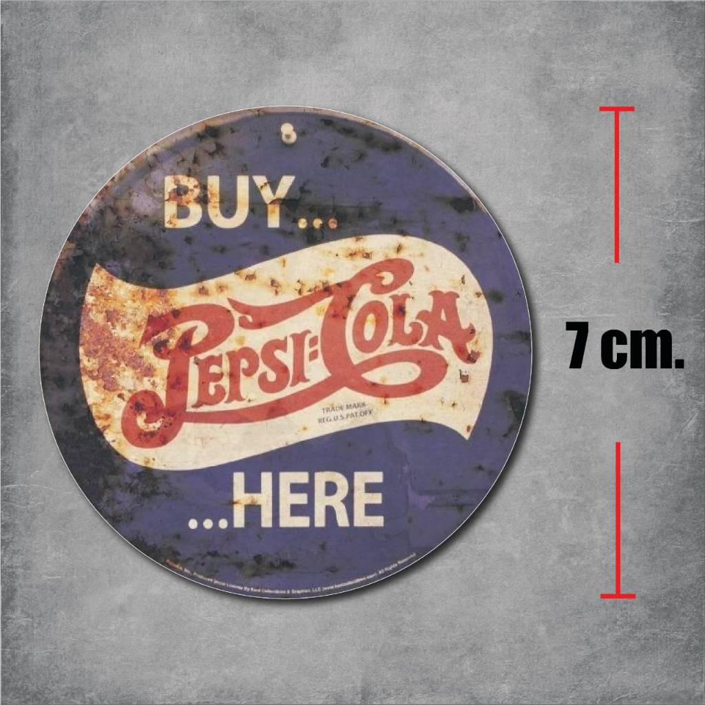 sticker pvc BUY PEPSI HERE สติกเกอร์ เป๊ปซี่ งานออฟเซ็ทแท้ pvc กันน้ำ ...