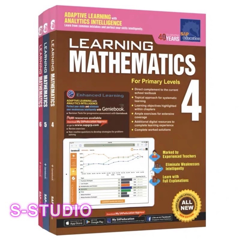 จัดส่งทุกวัน Learning Mathematics 1-6 SAP Math Thinking Training ...