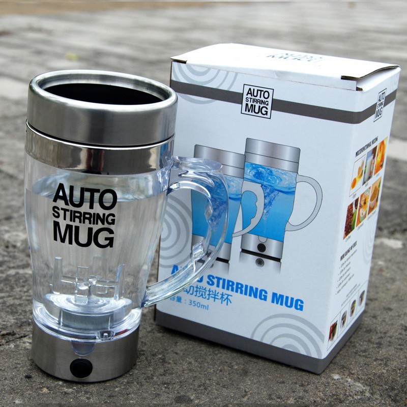 Auto Stirring Mug แก้วปั่น แก้วชงอัตโนมัติ แก้วปั่นเวย์ กาแฟ โอวัลติน ...