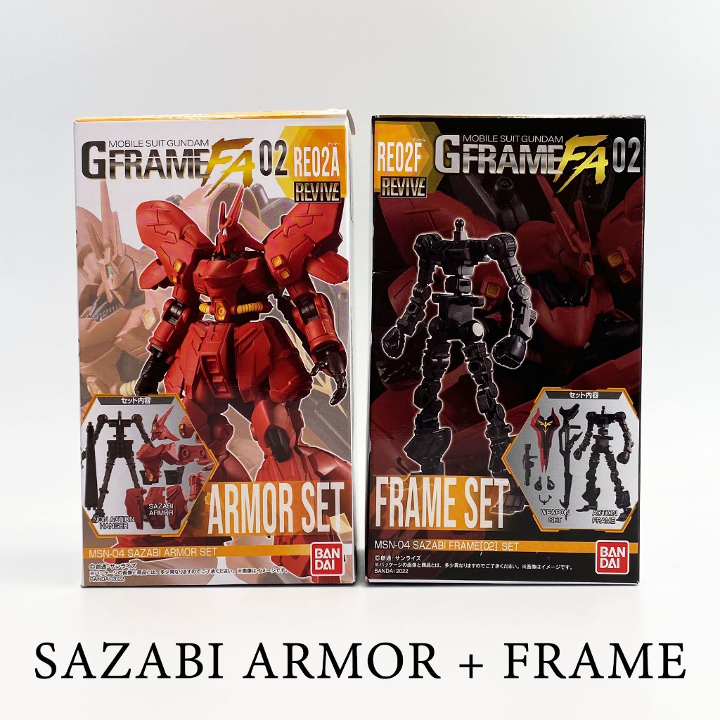 Sazabi Armor + Frame Mobile Suit Gundam G Frame FA 02 ตัวต่อ จุดขยับ ...
