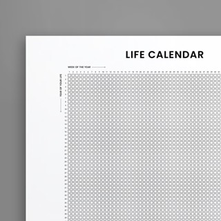 Life Calendar Poster โปสเตอร์ปฎิทินชีวิต / My Life in Weeks | Shopee ...