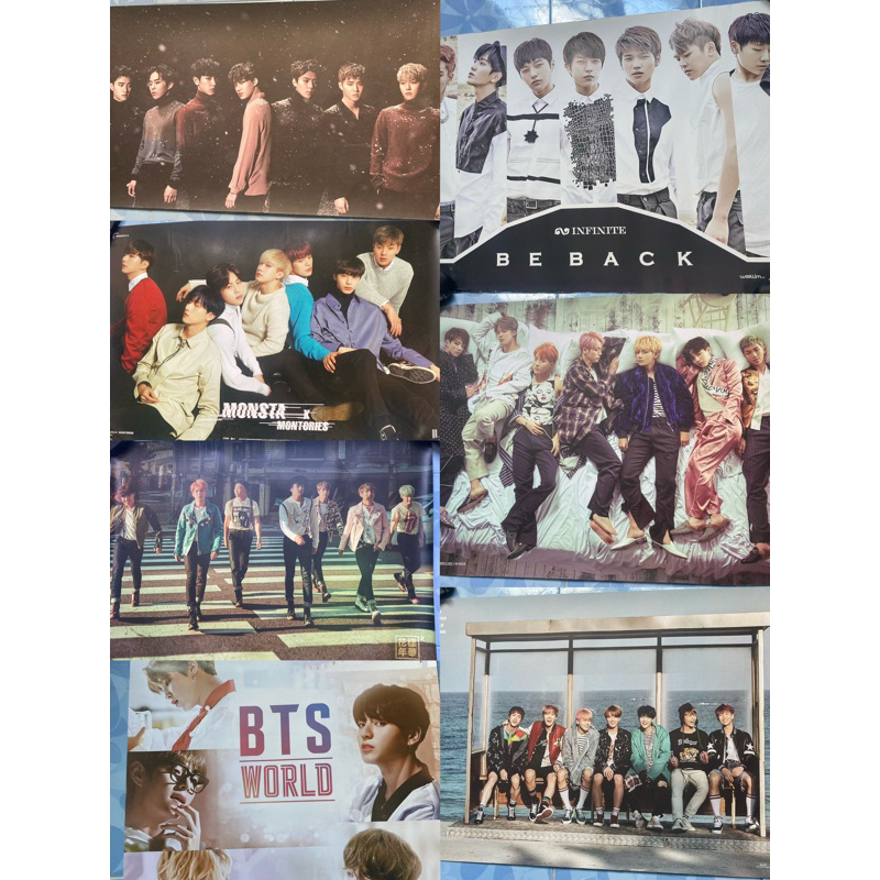 โปสเตอร์ ศิลปินเกาหลี BTS/ Exo/ Infinite/ Monsta X จากอัลบั้ม/dvd | Shopee Thailand