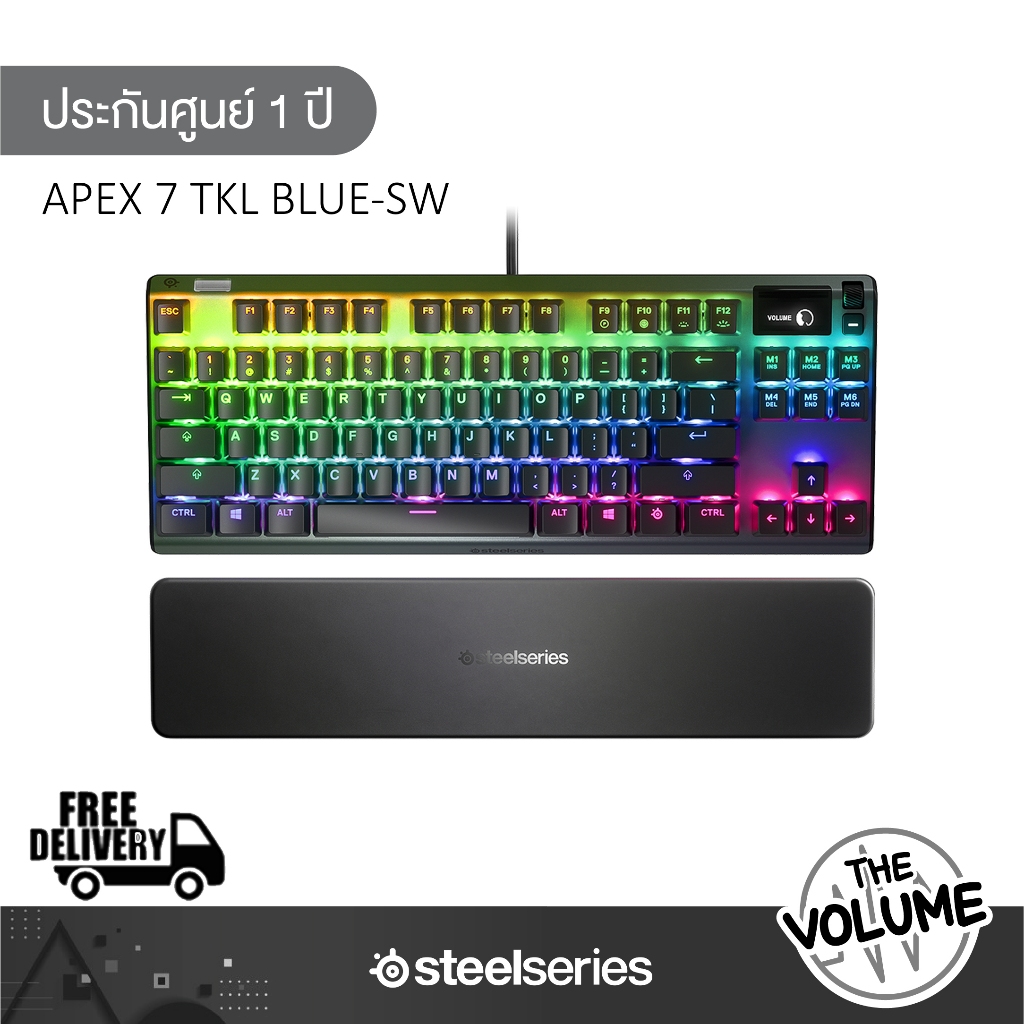 SteelSeries รุ่น Apex 7 TKL Mechanical คีย์บอร์ดเกมมิ่ง RGB (รับประกัน ...