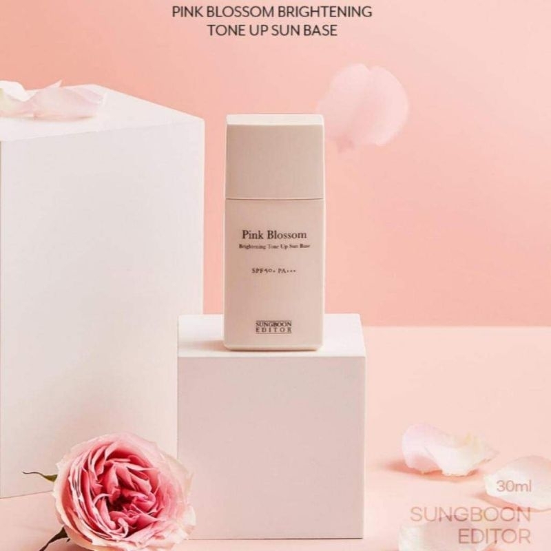 SUNGBOON EDITOR Pink Blossom Brightening Tone Up Sun Base 30ml | Shopee ...