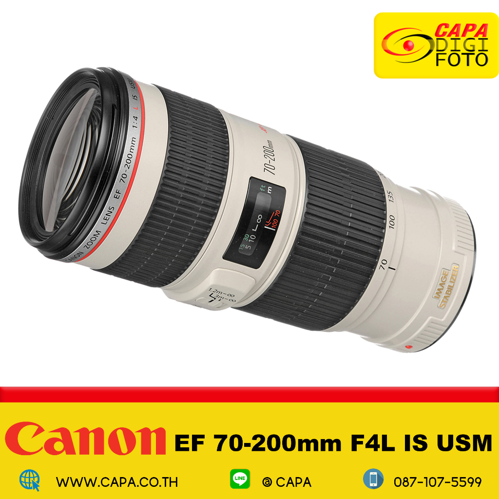 Canon EF 70-200 F4 L IS USM ของใหม่ ประกันร้าน /* กล่องซีด | Shopee ...