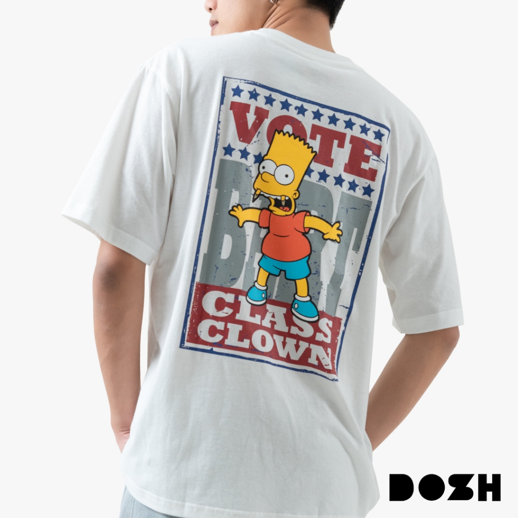 DOSH MEN'S OVERSIZED T-SHIRTS THE SIMPSONS เสื้อยืดโอเวอร์ไซส์ ...