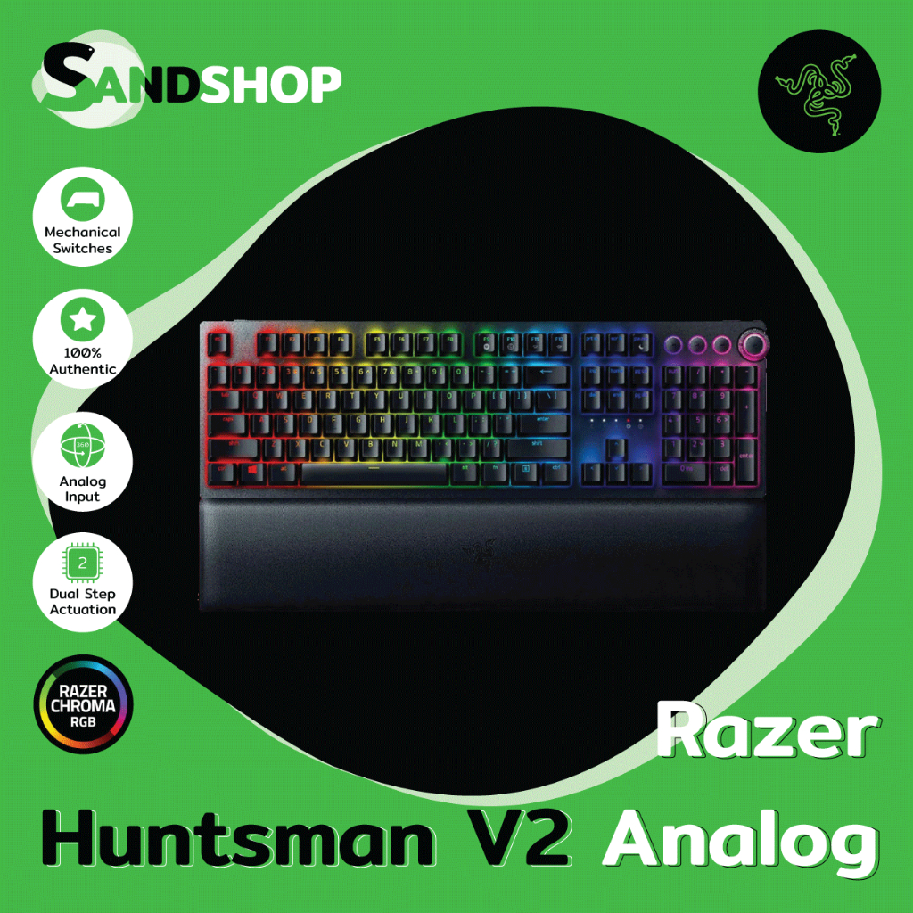 สินค้าพร้อมส่ง คีย์บอร์ด RAZER HUNTSMAN V2 TENKEYLESS - LINEAR OPTICAL ...