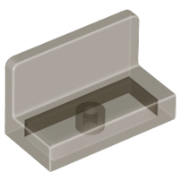 LEGO PART No: 4865b (ชิ้นส่วนเลโก้) Panel 1 x 2 x 1 with Rounded ...
