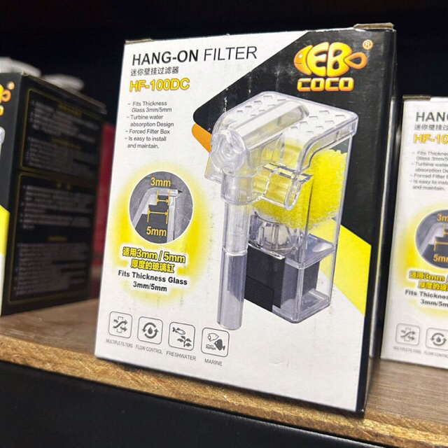 กรองแขวนสำหรับตู้ปลา EB coco รุ่น HF-100DC HANG ON FILTER สำหรับตู้ปลา ...
