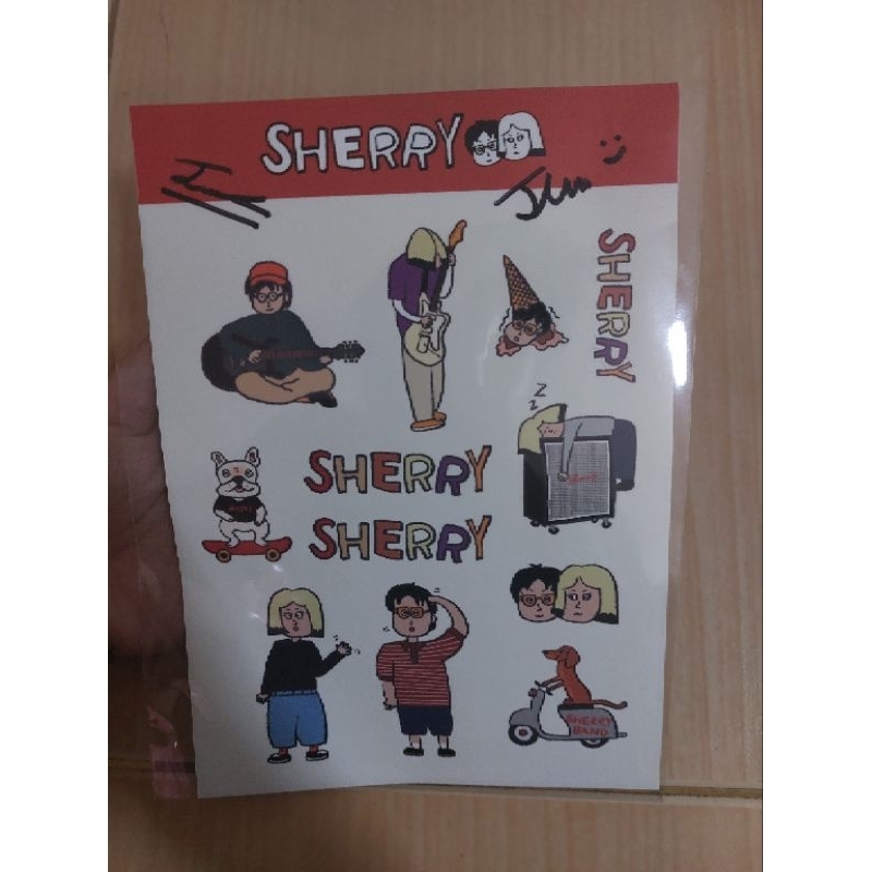 Sticker วง Sherry พร้อมลายเซ็นสด | Shopee Thailand