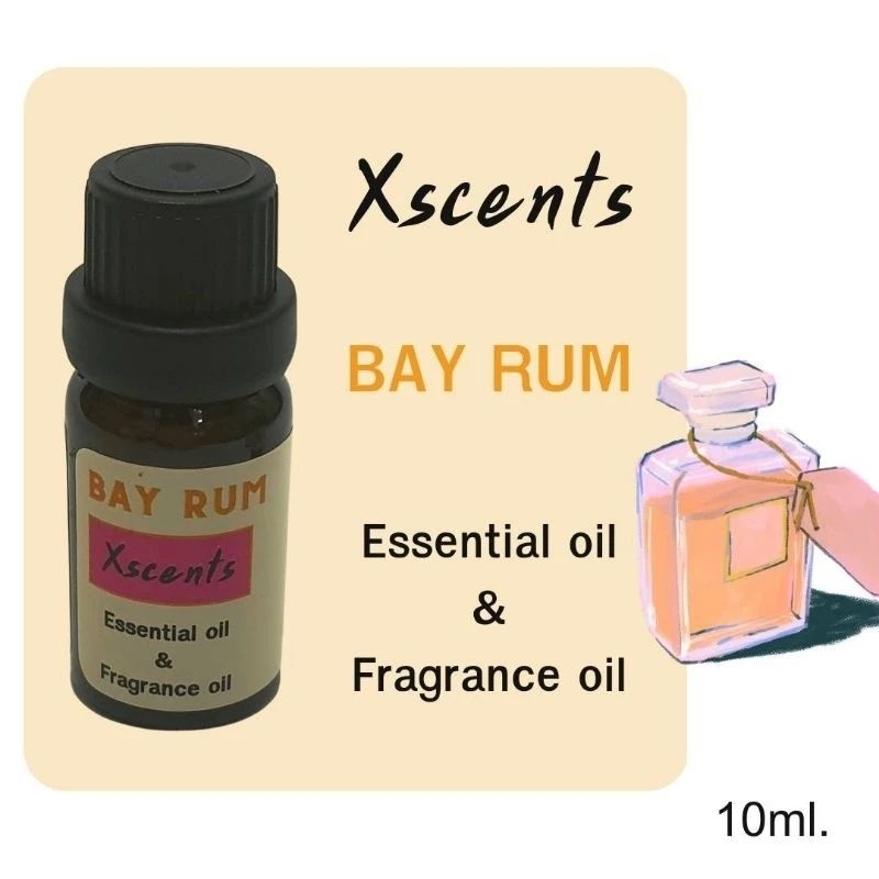 Xscents น้ำมันหอมระเหยเบย์รัม น้ำมันหอมระเหยแท้ 100% Xscents bay rum ...