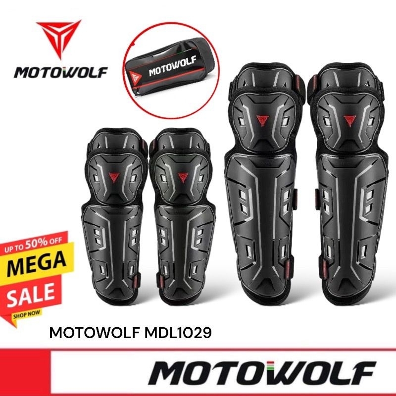 MOTOWOLF MDL 1029 ชุดการ์ดป้องกัน สนับ เข่า ศอก ท่อนแขน และ หน้าแข้ง ...