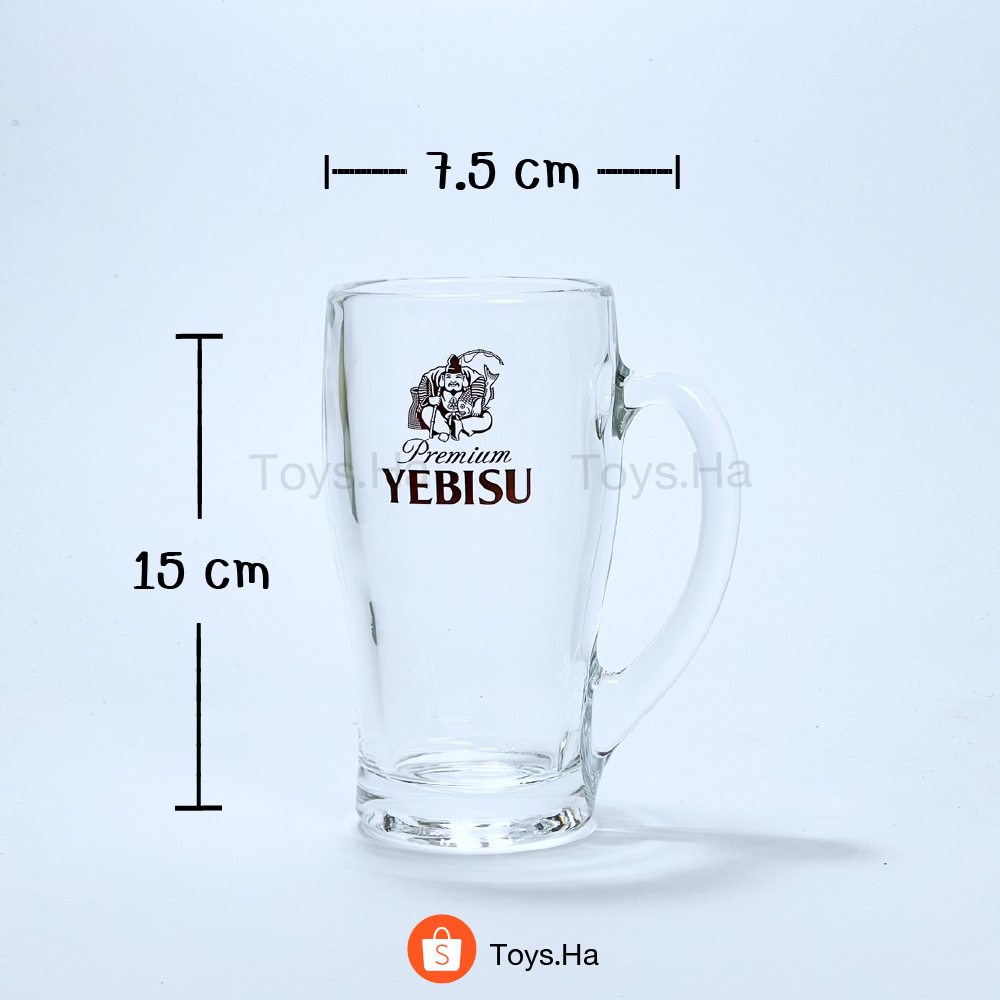 ของแท้! แก้วเบียร์ Yebisu มีหู แบรนด์ Yebisu สินค้าจากญี่ปุ่น | Shopee Thailand