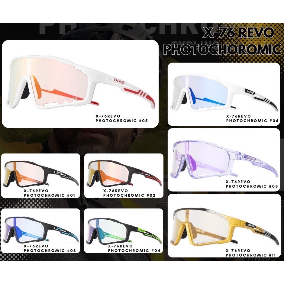 แว่นตากันแดด Kapvoe รุ่น X-76 Revo-Photochromic | Shopee Thailand