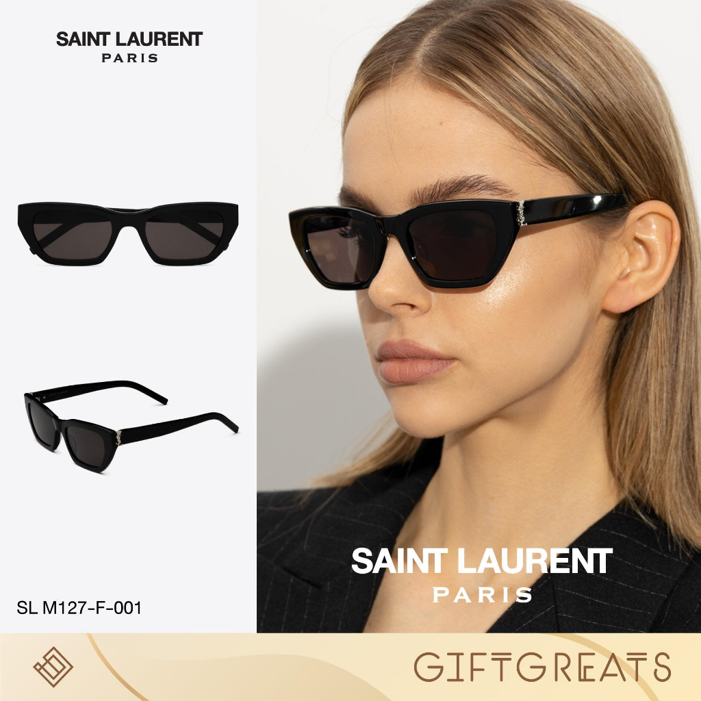 NEW YSL Saint Laurent SL M127/F แว่นกันแดด giftgreats | Shopee Thailand