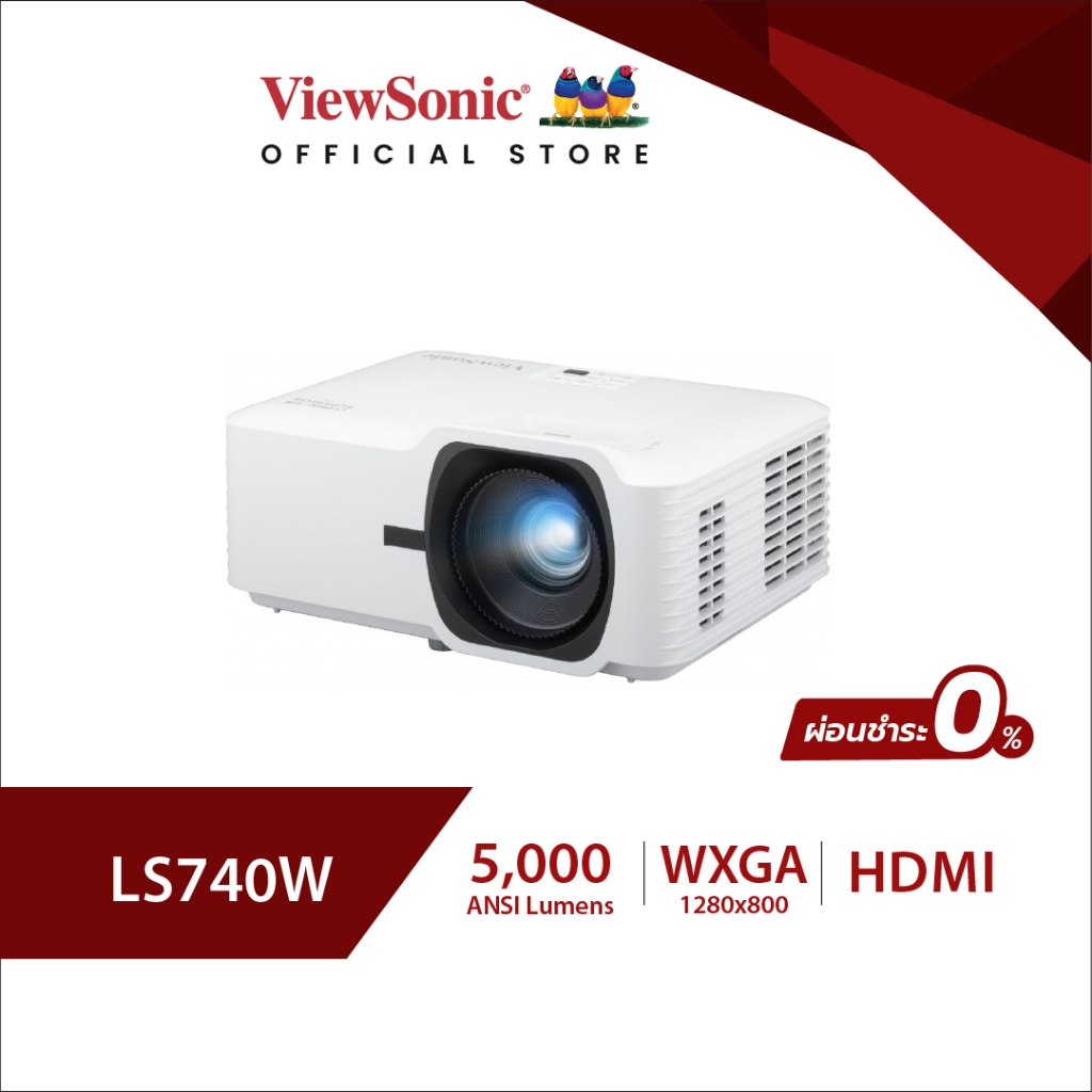 ViewSonic LS740W 5,000 ANSI Lumens WXGA Laser Installation Projector ...