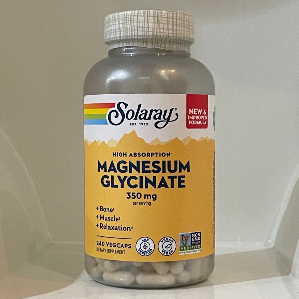 Solaray Magnesium Glycinate 350mg 240 Veg Capsules เสริมความแข็งแรงของ ...
