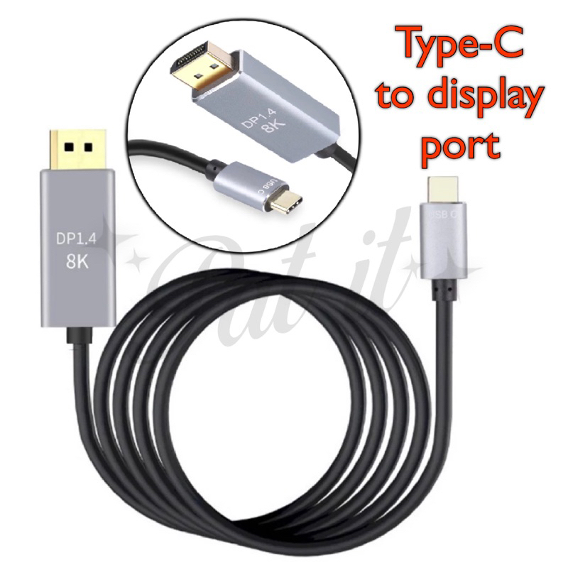 Type-C To Dp Usb-C To Display Port Usb 3.1 4K Hdtv อะแดปเตอร์แปลงสาย ...