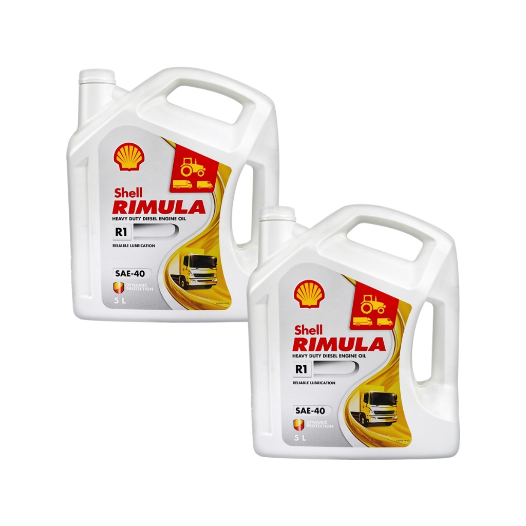 SHELL น้ำมันเครื่อง RIMULA R1 SAE-40 ดีเซล รถบรรทุกงานหนัก 5 ลิตร (2 ...