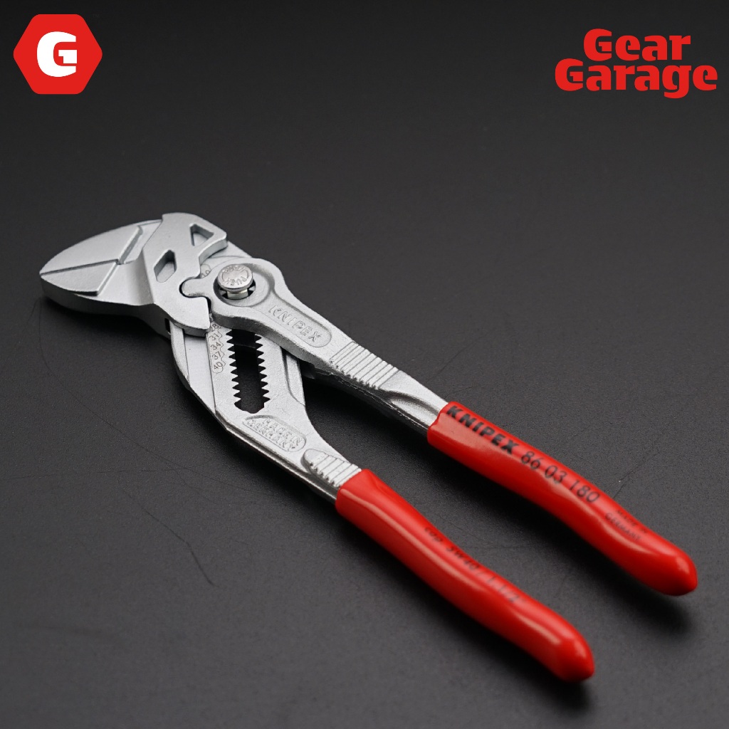 KNIPEX NO.86 03 180 Pliers Wrenches ขนาด 180mm. (คีมคอม้า จับแป็บ ...