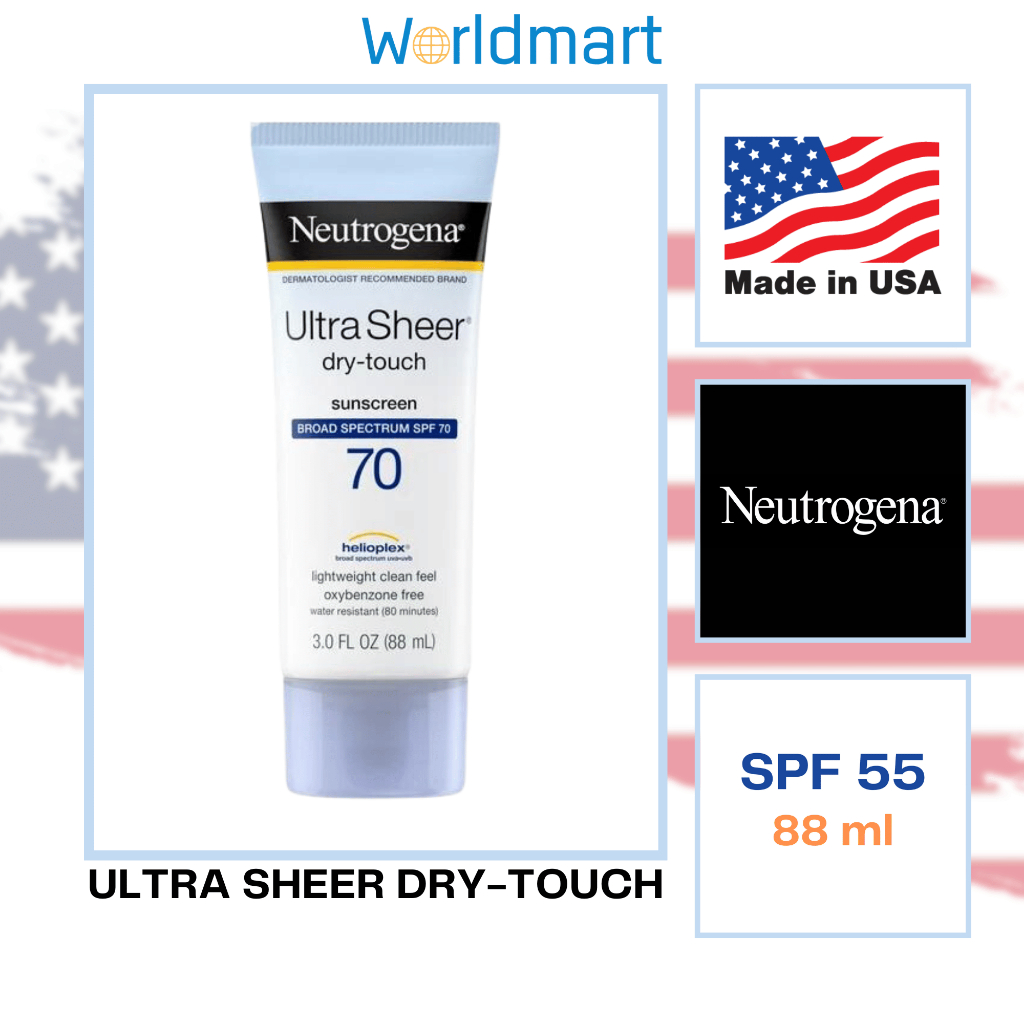 ครัมกันแดด Neutrogena Ultra Sheer Dry-Touch Sunscreen Lotion, SPF 70 ...
