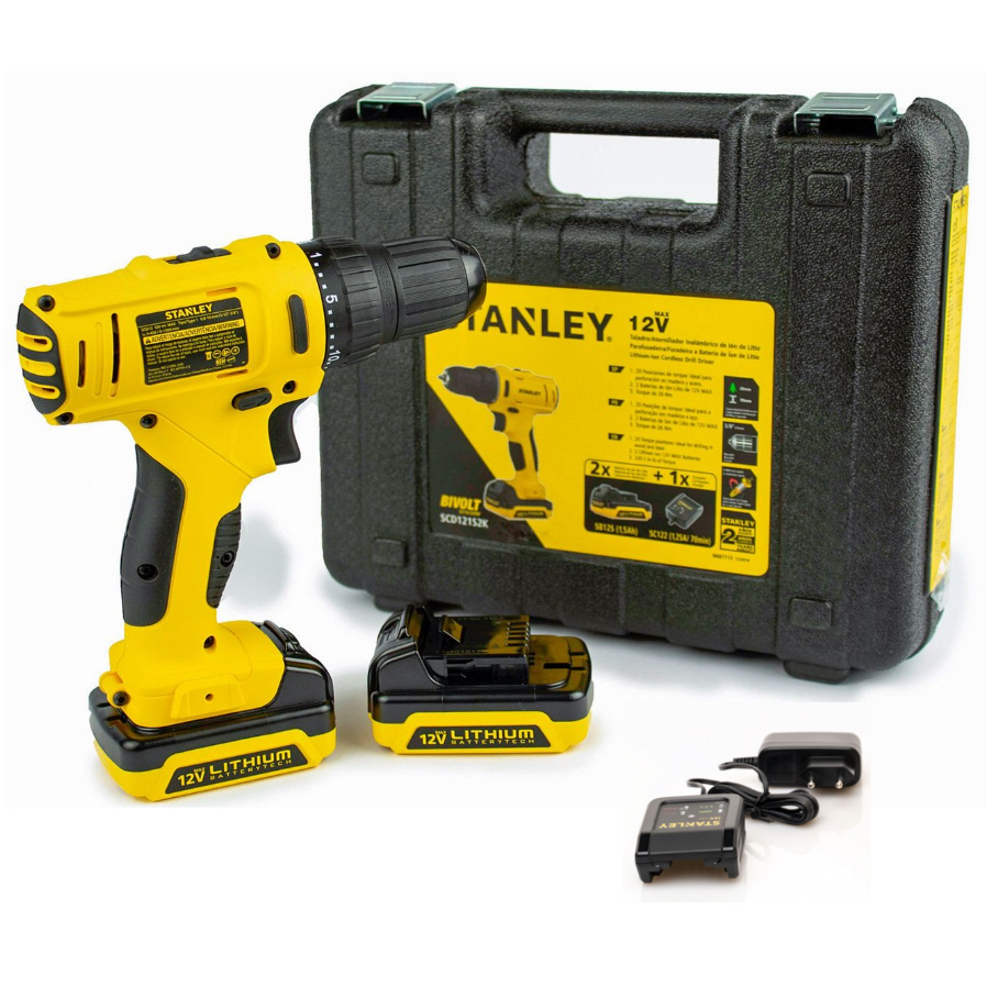 STANLEY สว่านไร้สาย 12V รุ่น SCD121S2K แบต 2 ก้อน แท่นชาร์จ 1อัน ของแท้ ...