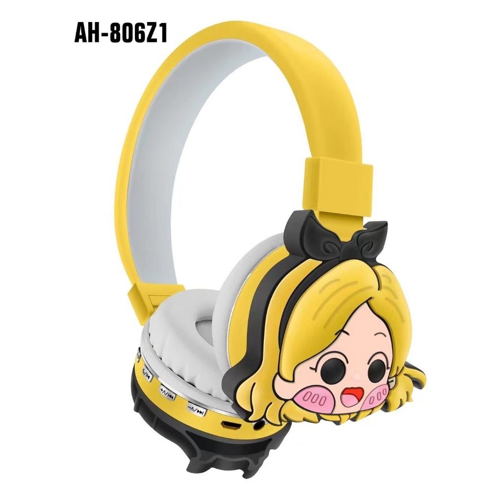 หูฟังบลูทูธไร้สาย ลายการ์ตูนสุดน่ารัก ฟังเพลง เล่นเกม เสียงสเตอริโอ เสียงดี Wireless Headphones ...