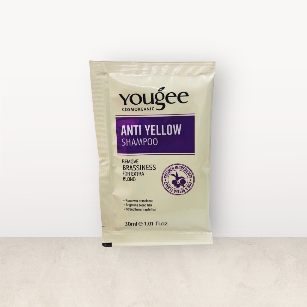 ยูจี แชมพูม่วง แบบซอง สำหรับผมโทนเทา ล้างไรเหลือง Yougee Anti Yellow ...