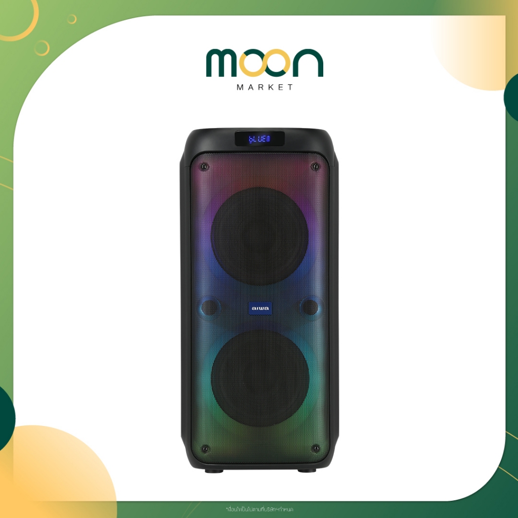 Aiwa ลำโพง PSP-808B Party Bluetooth Speaker Black | Moon Market Mall | Shopee Thailand