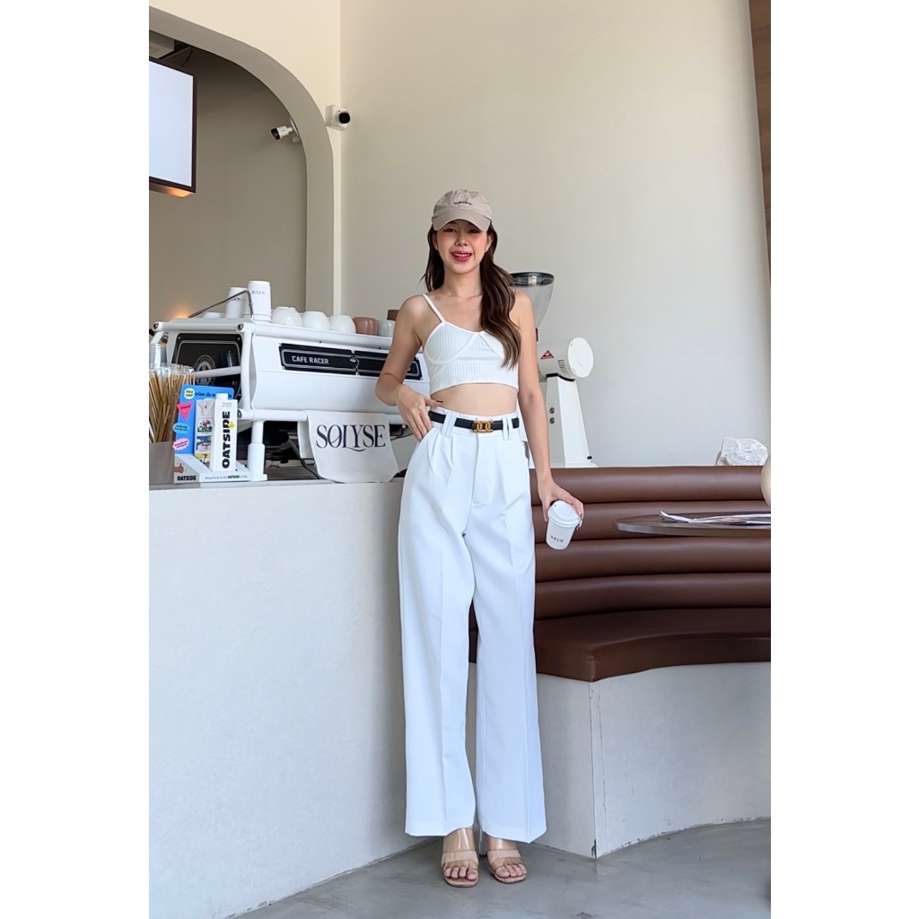 WT07 รุ่นพรางหุ่น กางเกงเอวสูง ผู้หญิง เก็บพุง กางเกงขายาวผู้หญิง ...