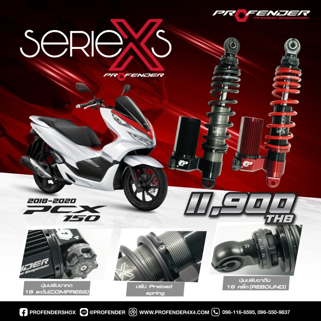 PROFENDER XSERIES BLACK PCX 18-20 | Shopee Thailand