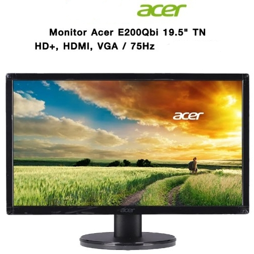 ACER Monitor 19.5 ACER E200Qbi (TN, VGA, HDMI) 1600 x 900 75Hz | Shopee ...