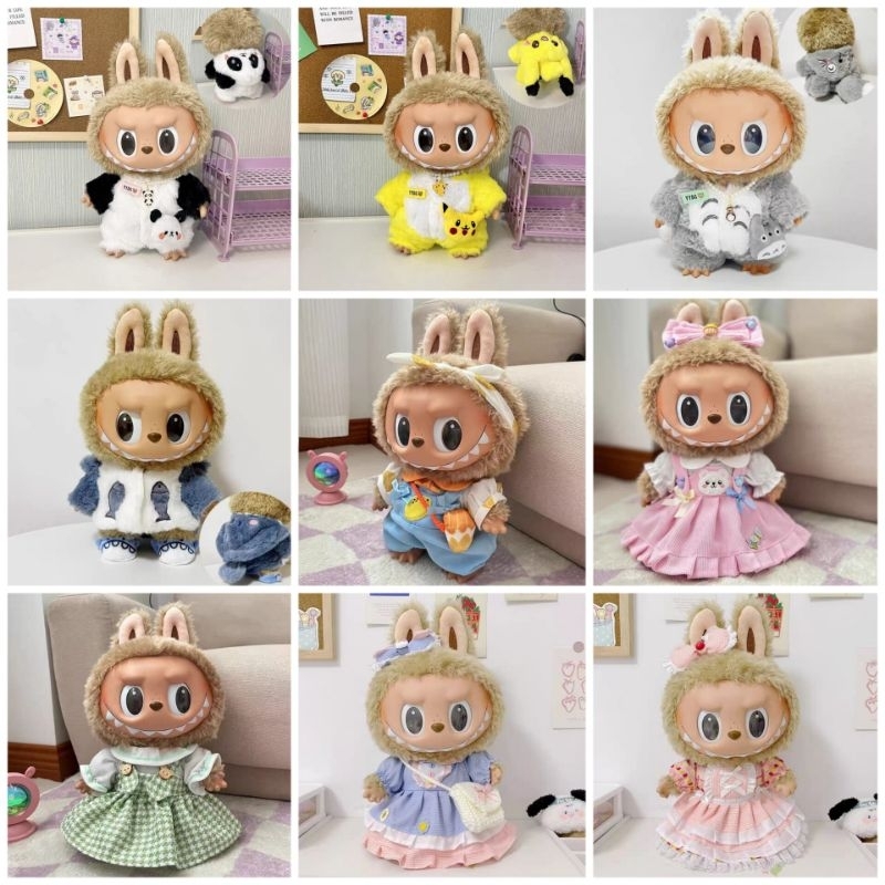 พรี ออเดอร์ 🎀 ขนาด 37cm ชุด labubu ชุดตุ๊กตา น่ารัก | Shopee Thailand