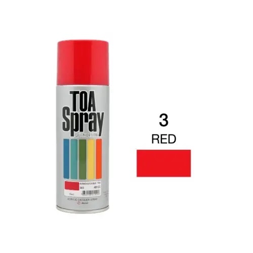 TOA SPRAY สี ทีโอเอ สีสเปรย์ สีพ่น อเนกประสงค์ 400 cc กันสนิม สีขาว สี ...