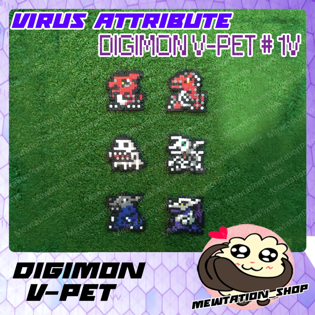 ดิจิมอน V-pet #1V Virus Attribute Digimon ดิจิไวซ์ เครื่องประดับกระเป๋า ...