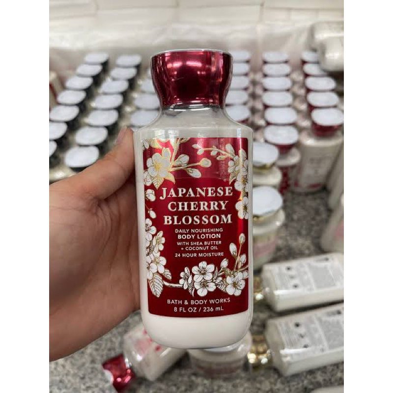Bath & Body Works Japanese Cherry Blossom Daily Nourishing Body Lotion 236 ml. แท้ | Shopee Thailand