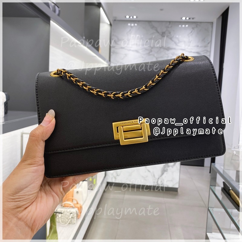 CHARLES & KEITH กระเป๋าสะพาย รุ่น Chain Strap Evening Bag : CK2 ...