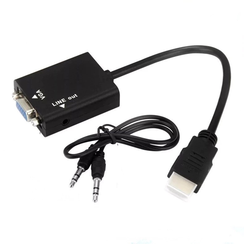 สายแปลงสัญญาณ HDMI to VGA + สาย Audio Output | Shopee Thailand