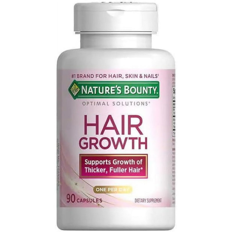 Exp04/2025 Nature's Bounty Optimal Solutions Hair Growth, 90 Capsules ...