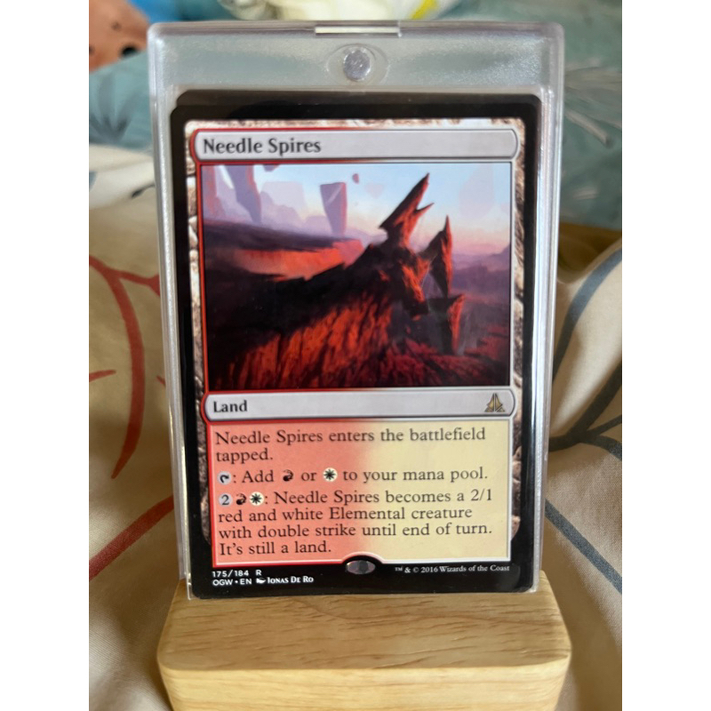 การ์ด MTG Needle Spires Land Magic the gathering EDH รุ่น OGW สภาพ Nm ...