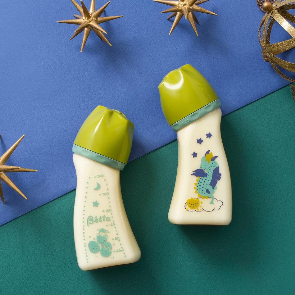 ใส่โค้ด Tony08 ขวดนมคอกว้างดร.เบตต้า Dr.betta Brain Wide Mouth Bottle 240ml2024 Zodiac Bottle ...