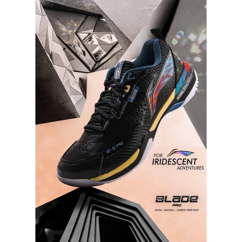 รองเท้าแบดมินตัน Li-Ning DF-01 Pro (4element) แถมถุงใส่รองเท้า | Shopee ...