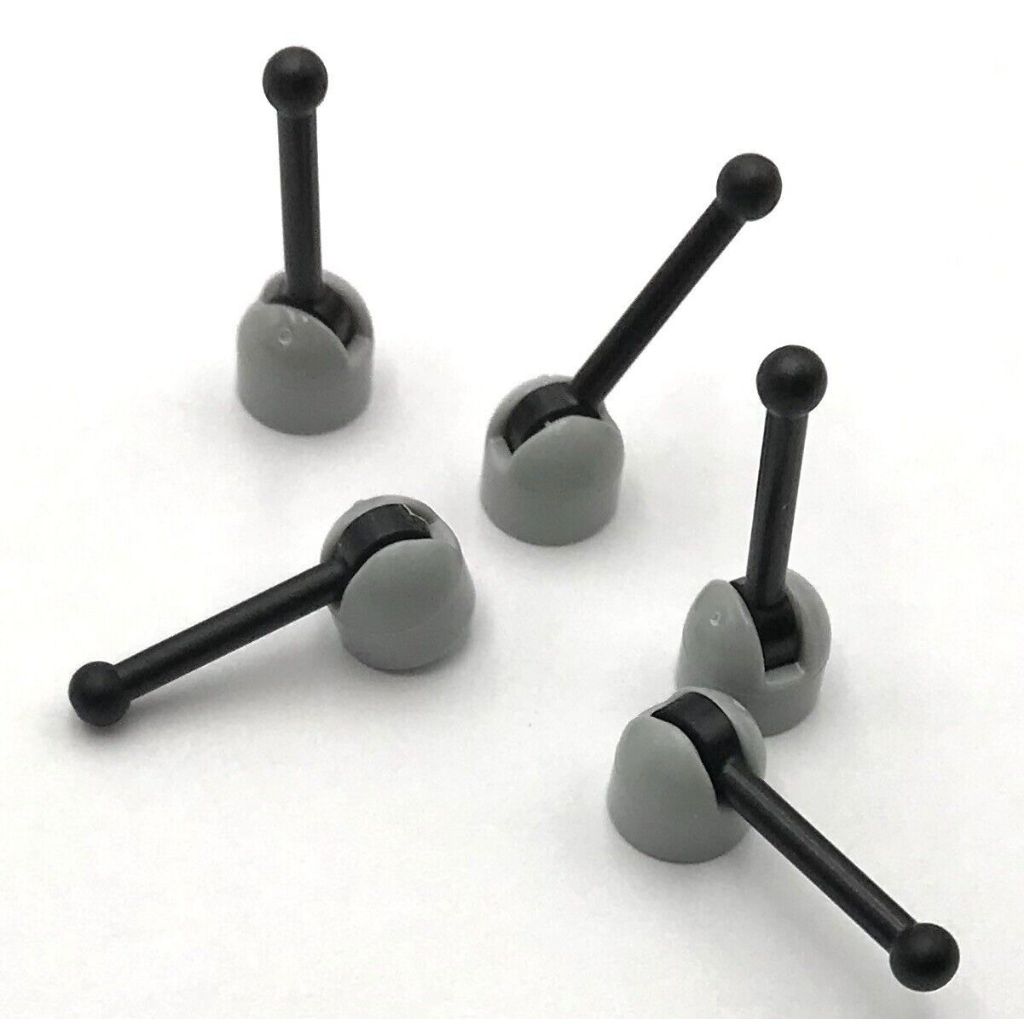 Lego Part - Antenna Small Base with Black Lever รหัส 4592c02 เลโก้ก้าน ...