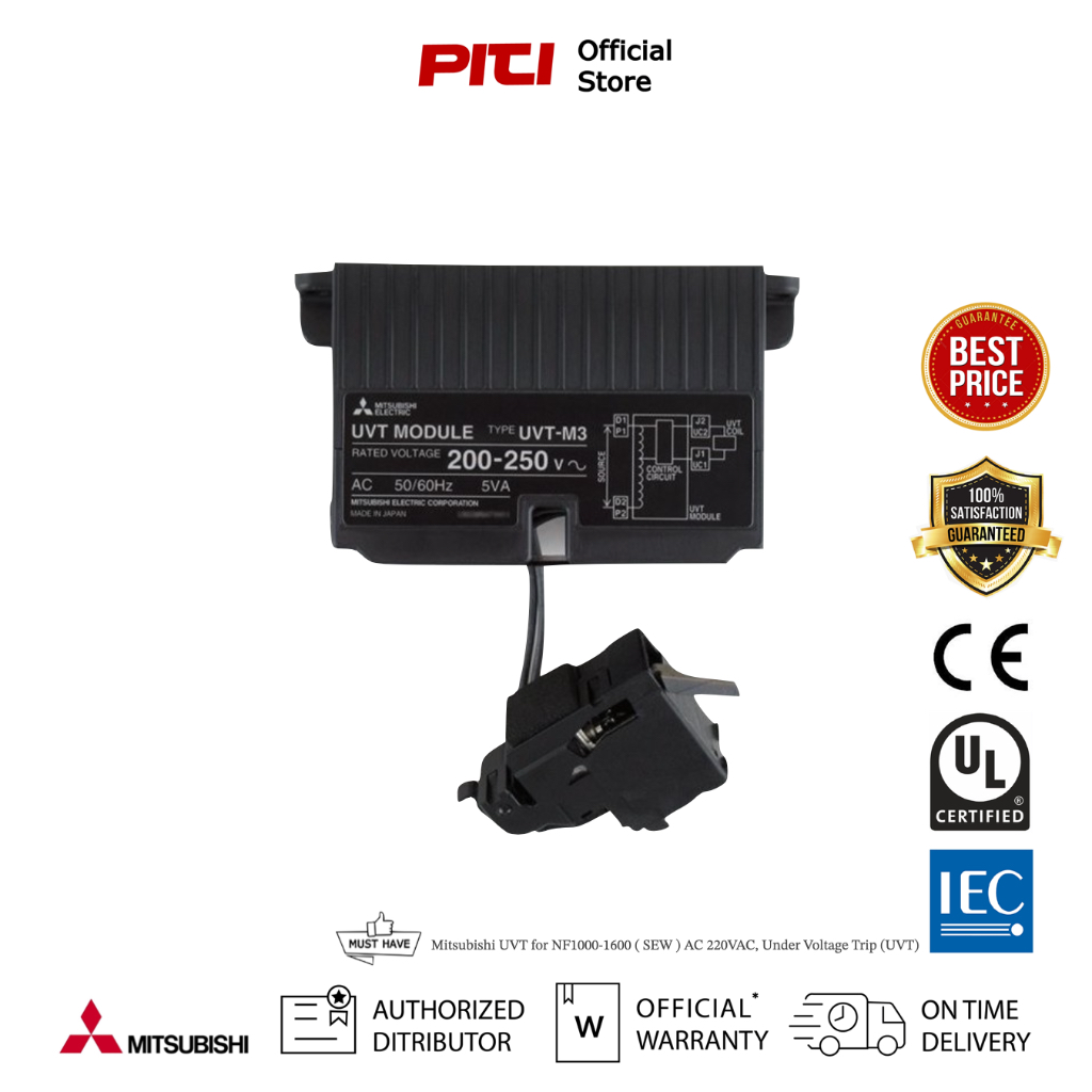 Mitsubishi UVT for NF1000-1600 ( SEW ) AC 220VAC, Under Voltage Trip ...