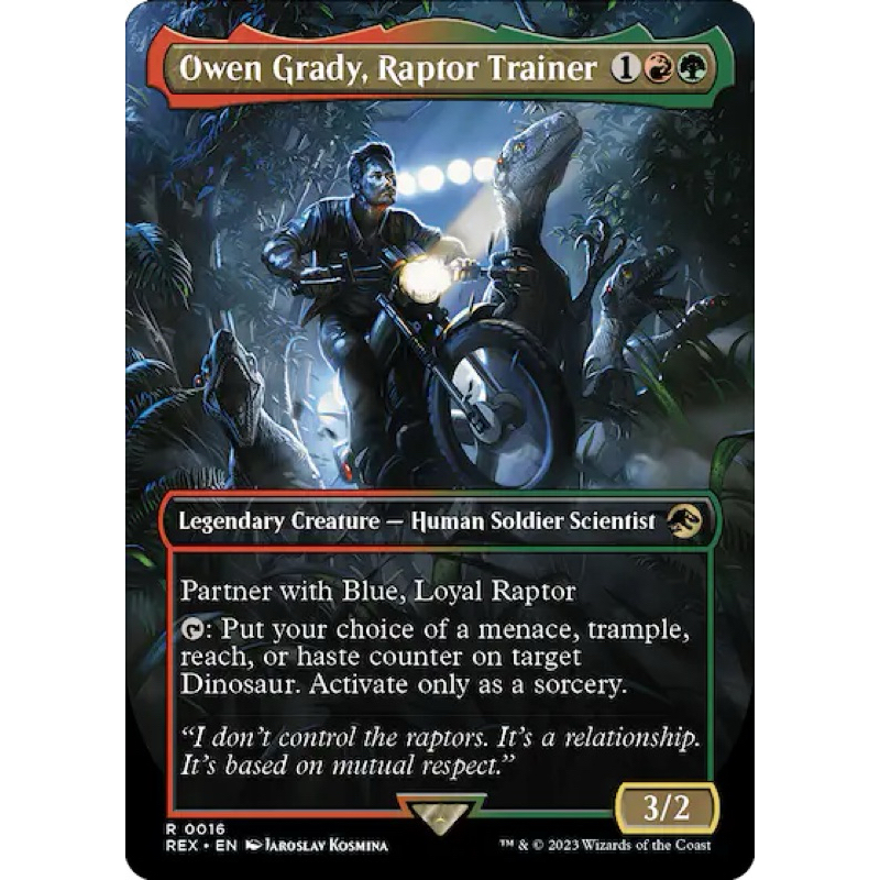 MTG (REX) Owen Grady, Raptor Trainer (Universes Beyond: Jurassic World ...