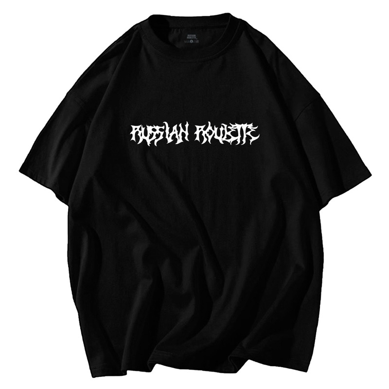 เสื้อยืด oversize แบรนด์ Russian Roulette Clothing รุ่น Smash ผ้าคอตตอน ...