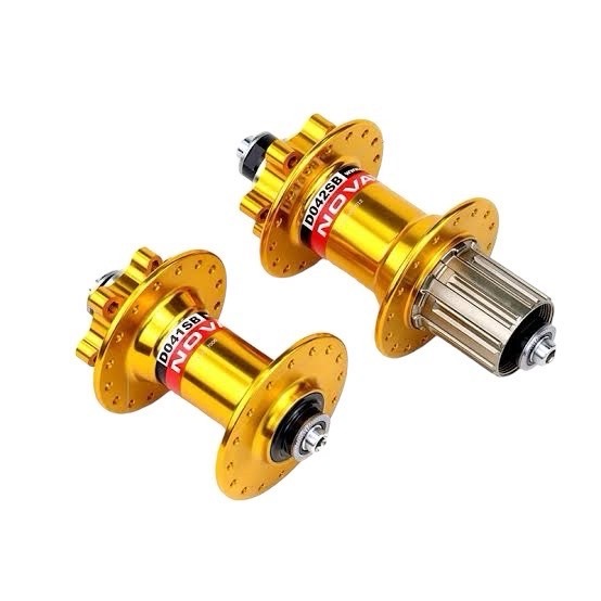 ดุมเสือภูเขา NOVATEC D042SB D041SB 32รู สีทอง ดิสเบรค 6รู | Shopee Thailand