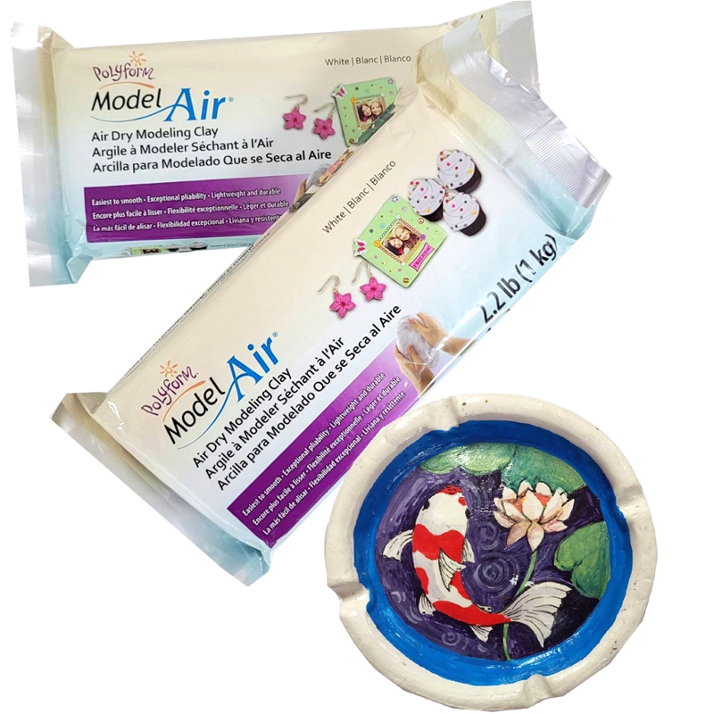 โพลี่โฟม ดินปั้น ดินปั้นธรรมชาติ ดินเยื่อกระดาษ สีขาว 1000กรัม ...